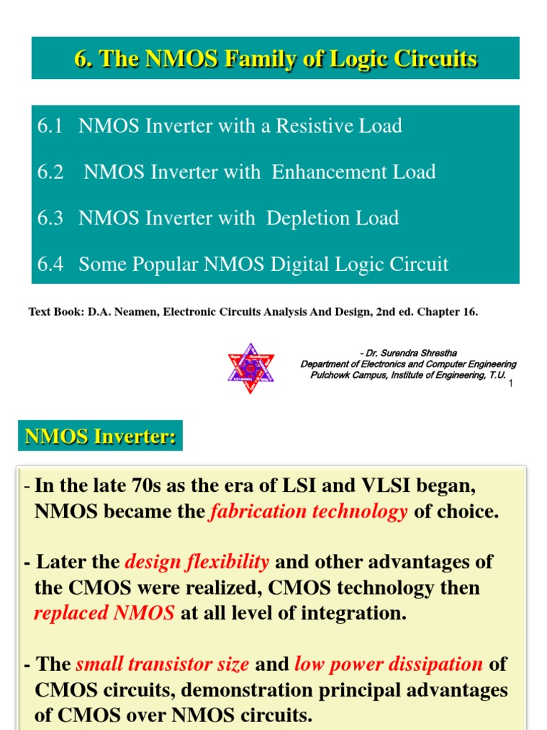 Chapter 6 The NMOS Family of Logic Circuit | PDF | Mosfet | Cmos