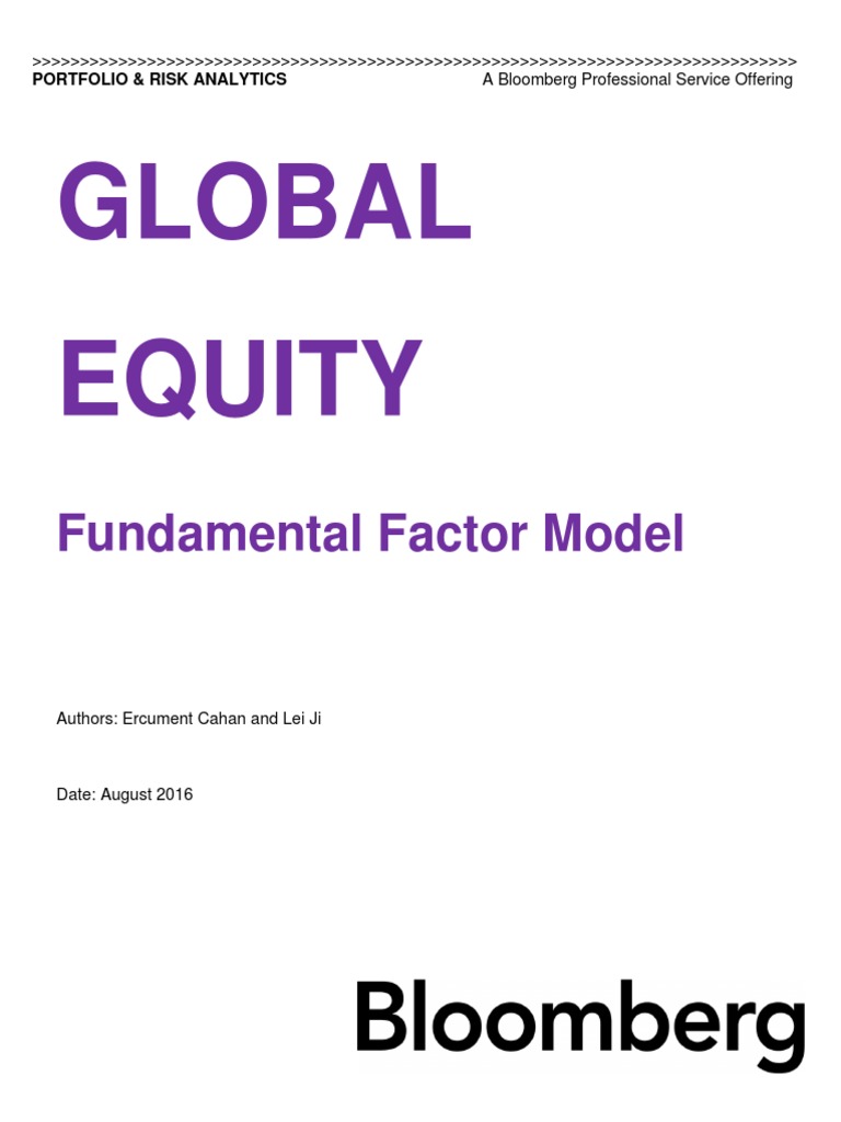 Global Equity Fundamental Factor Model PDF | PDF | Principal Component ...