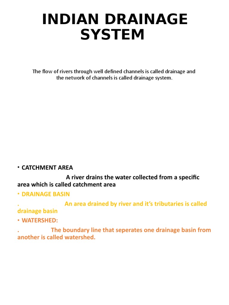 Indian Drainage System | PDF