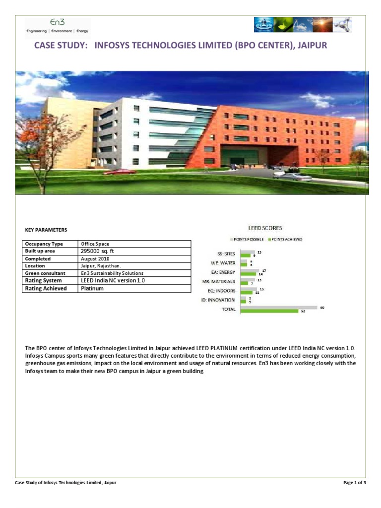 Infosys BPO Case Study | Download Free PDF | Leadership In Energy And Environmental Design ...