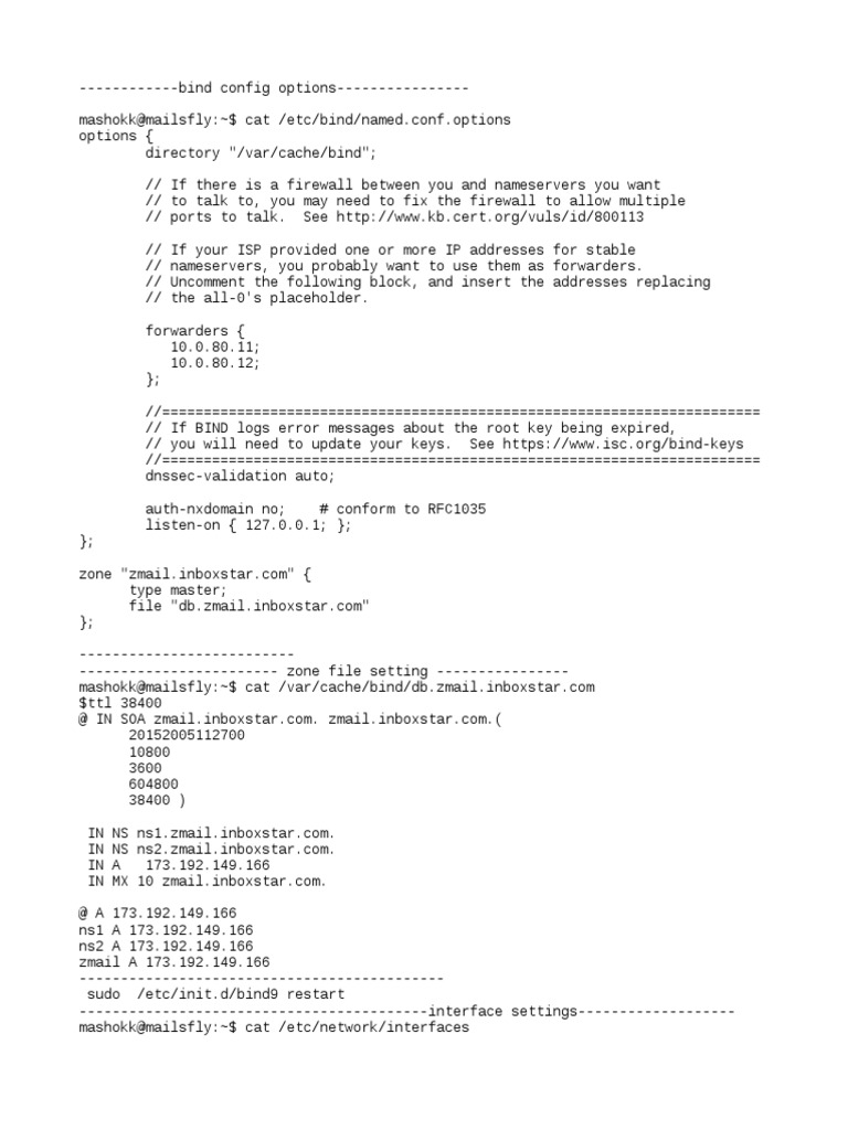 Zimbra Server Install - Inboxstar | Download Free PDF | Sudo | Domain ...