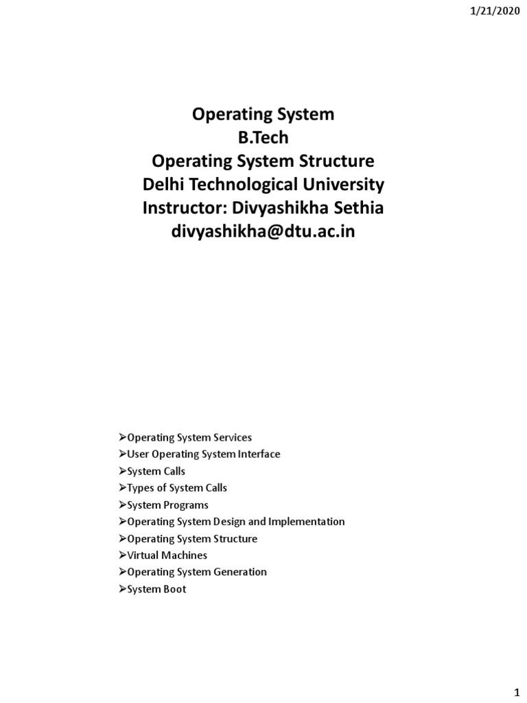 System Structure Pdf Pdf Operating System Command Line Interface