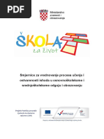 INSTRUKCIJE - Školski Razvojni Plan | PDF