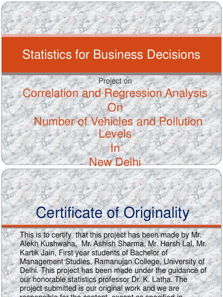 Statistics For Business Decisions | PDF | Correlation And Dependence ...