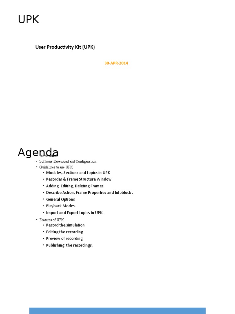 User Productivity Kit (UPK) | PDF | Screenshot | Web Page