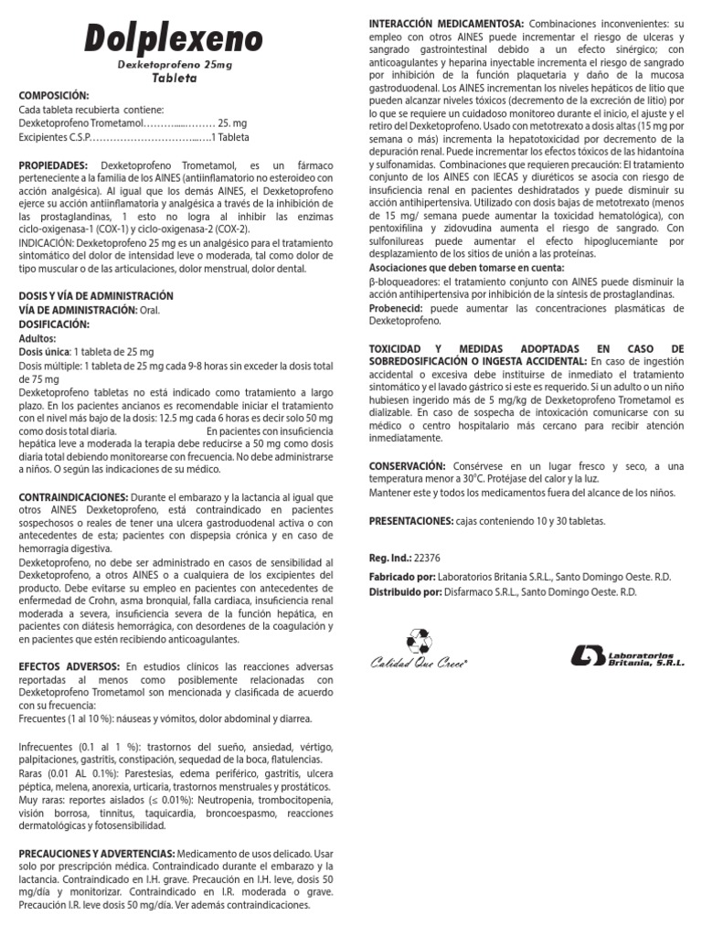 Dolplexeno Inserto 1 | PDF | Droga anti-inflamatoria libre de ...