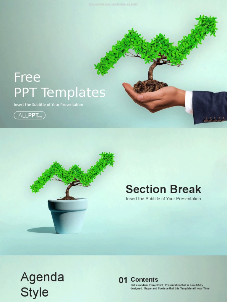 Trees Growing Finance Chart PowerPoint Templates | PDF | Windows Text ...