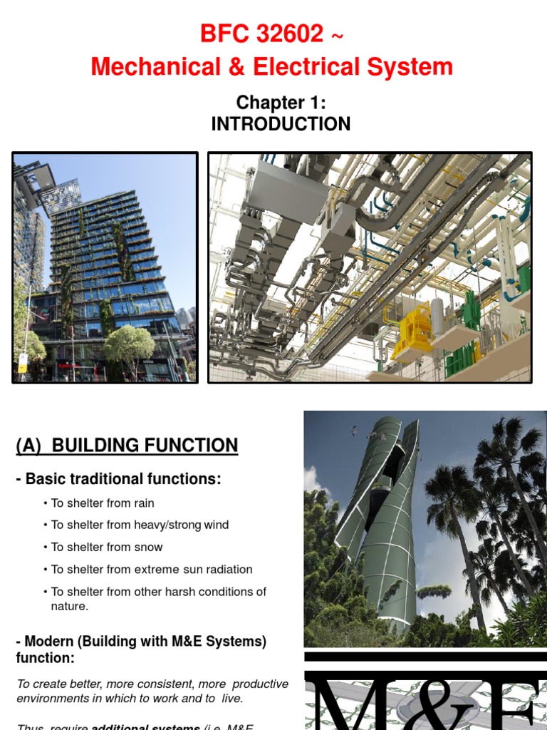 Building M&E Systems Overview | PDF | Building Automation | Building