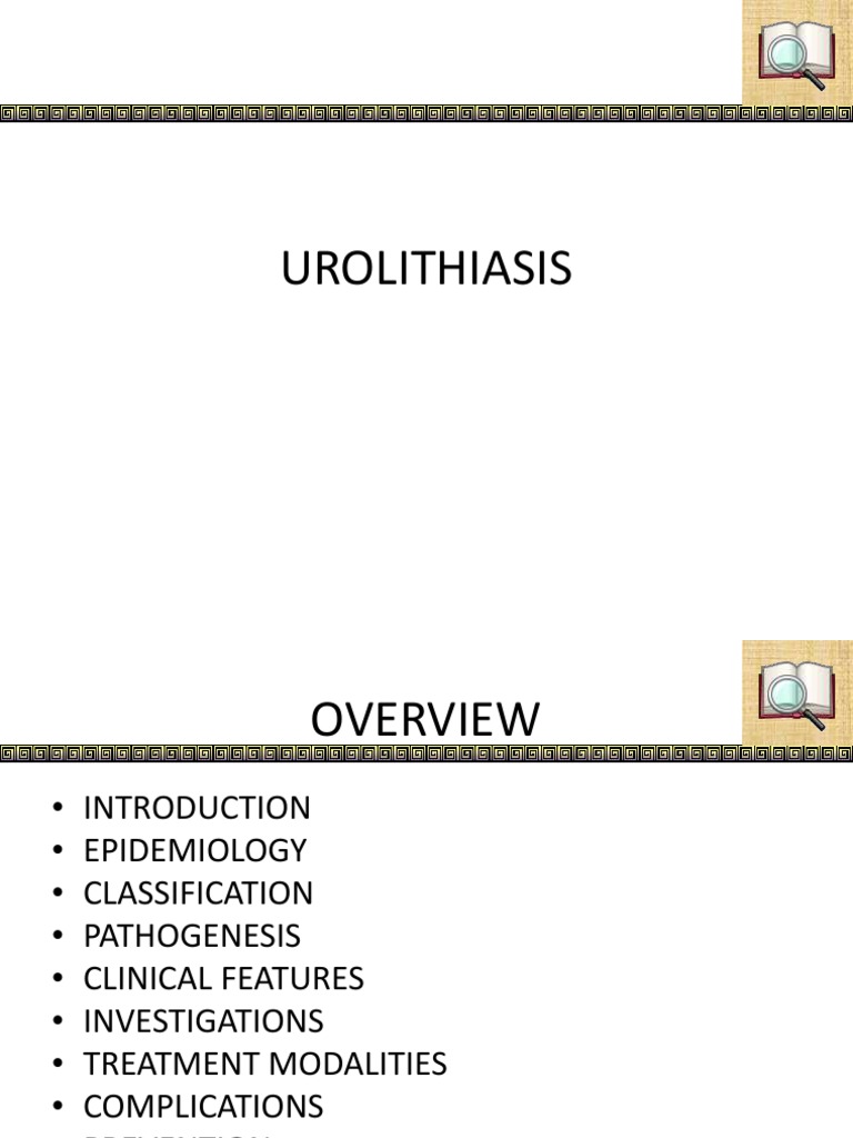 Urolithiasis PDF | PDF | Medical Specialties | Urology