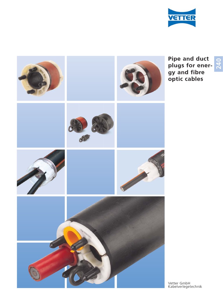 240 Duct Plugs For Energy and Fibre Optic Cables PDF | PDF | Duct (Flow ...