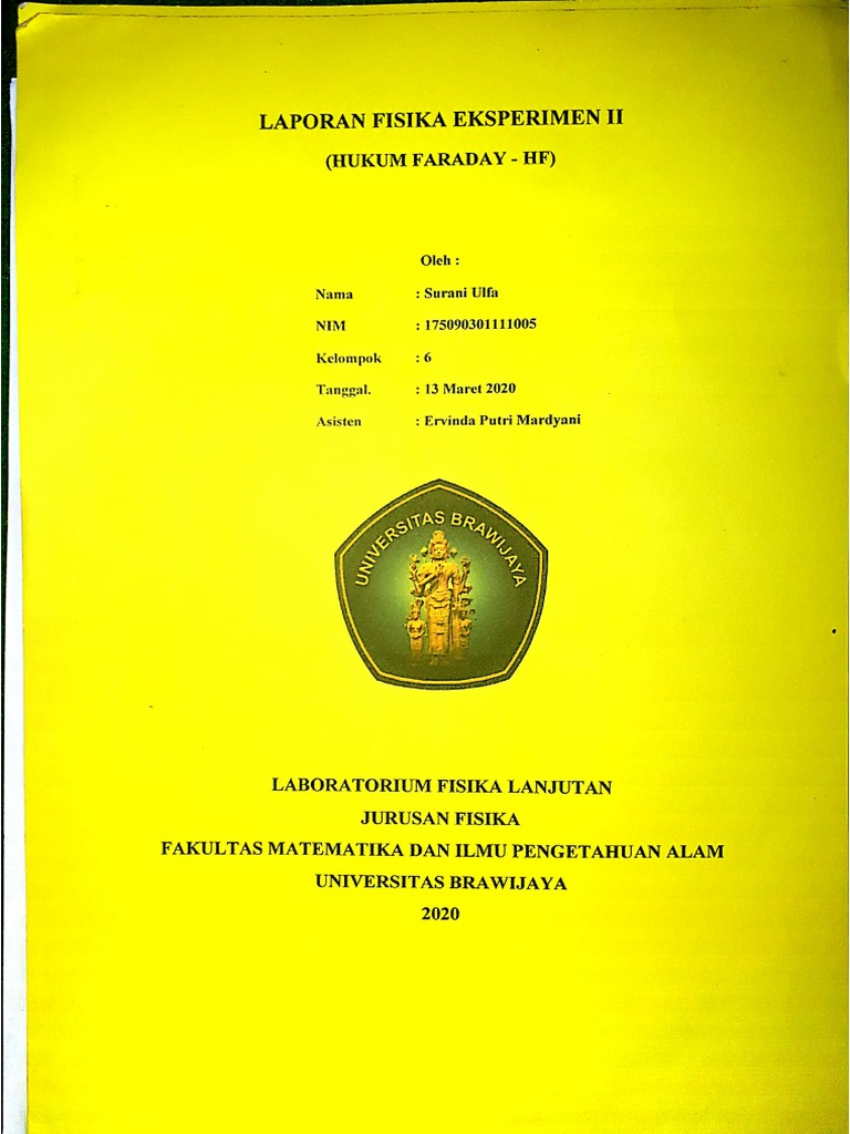 Laporan Faraday Surani Ulfa Kelompok 6 A PDF | PDF