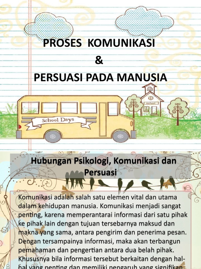 KOMUNIKASI PERSUASIF DAN PROSES PSIKOLOGISNYA | PDF