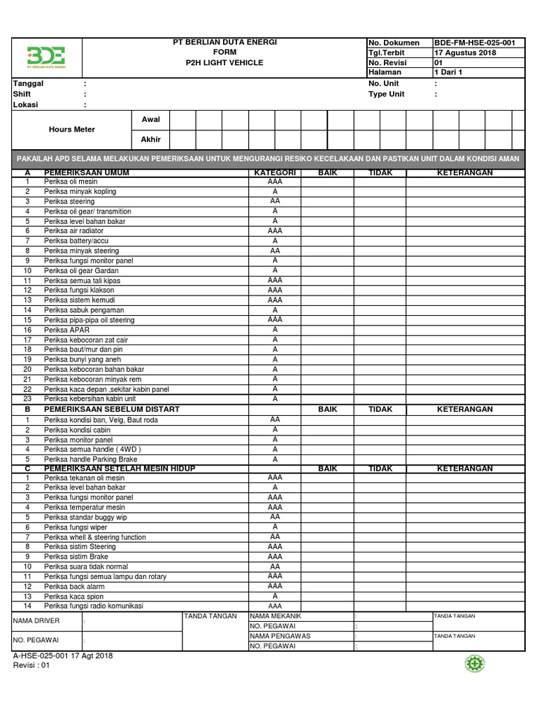 Form P2H Unit LV PDF | PDF