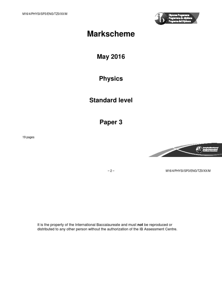 Physics Paper 3 SL Markscheme | PDF | Redshift | Stars