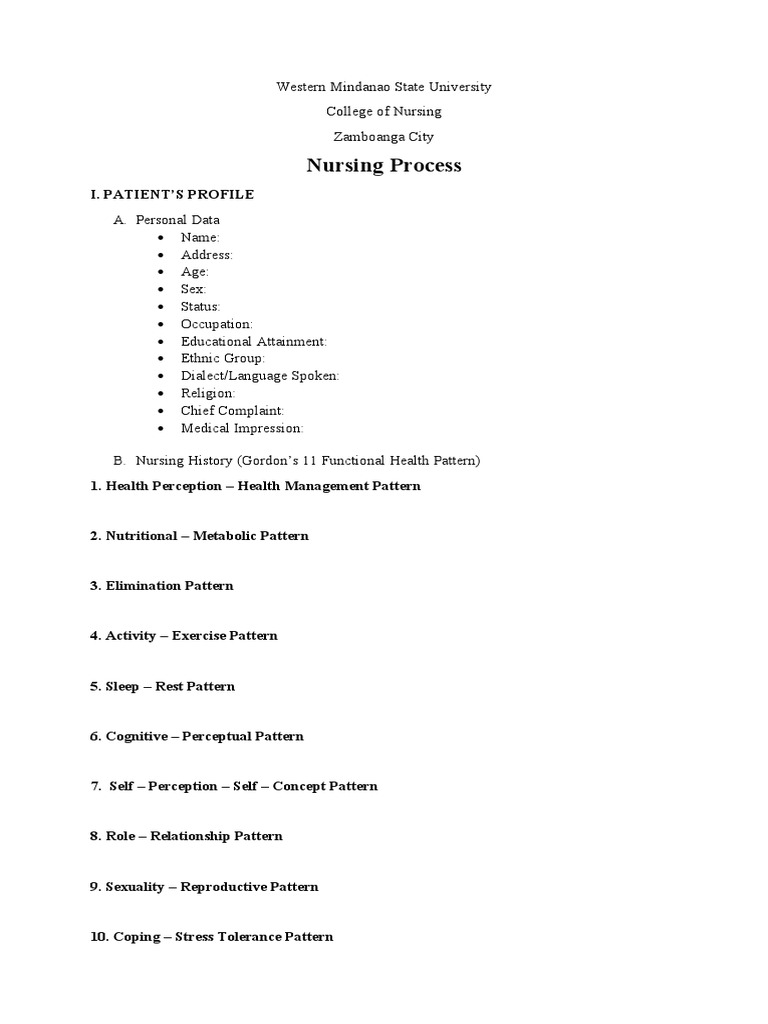 Nursing Process | PDF