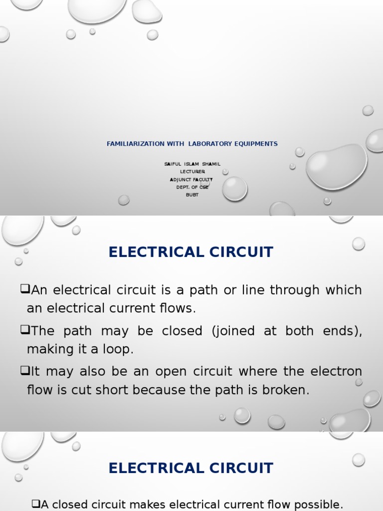 Familiarization With Equipments | PDF