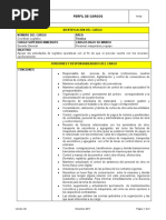 Perfil de Cargo Operario de Bodega | PDF | Logística | Business