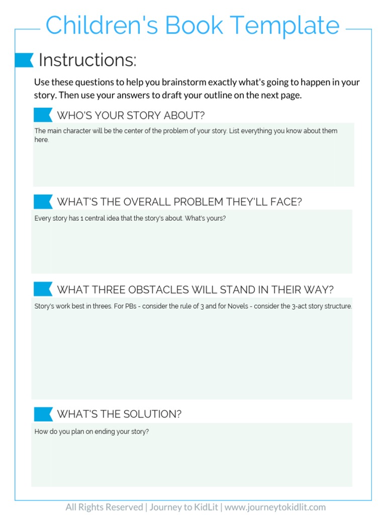 Children's Book Template | PDF