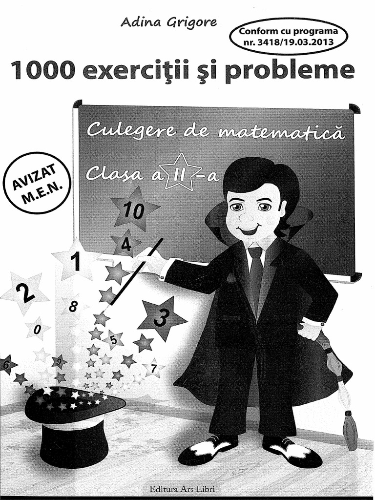 1000 Exercitii Si Probleme Matematica Clasa 2 PDF | PDF