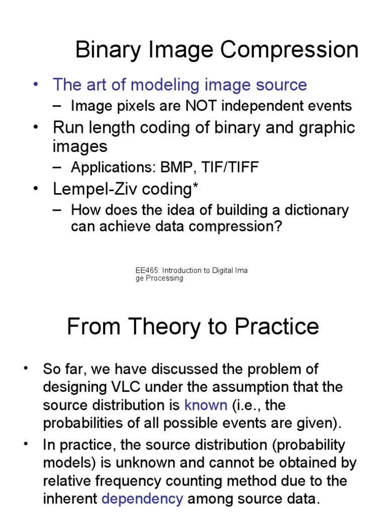 Binary Image Compression Techniques | PDF | Data Compression | Applied Mathematics