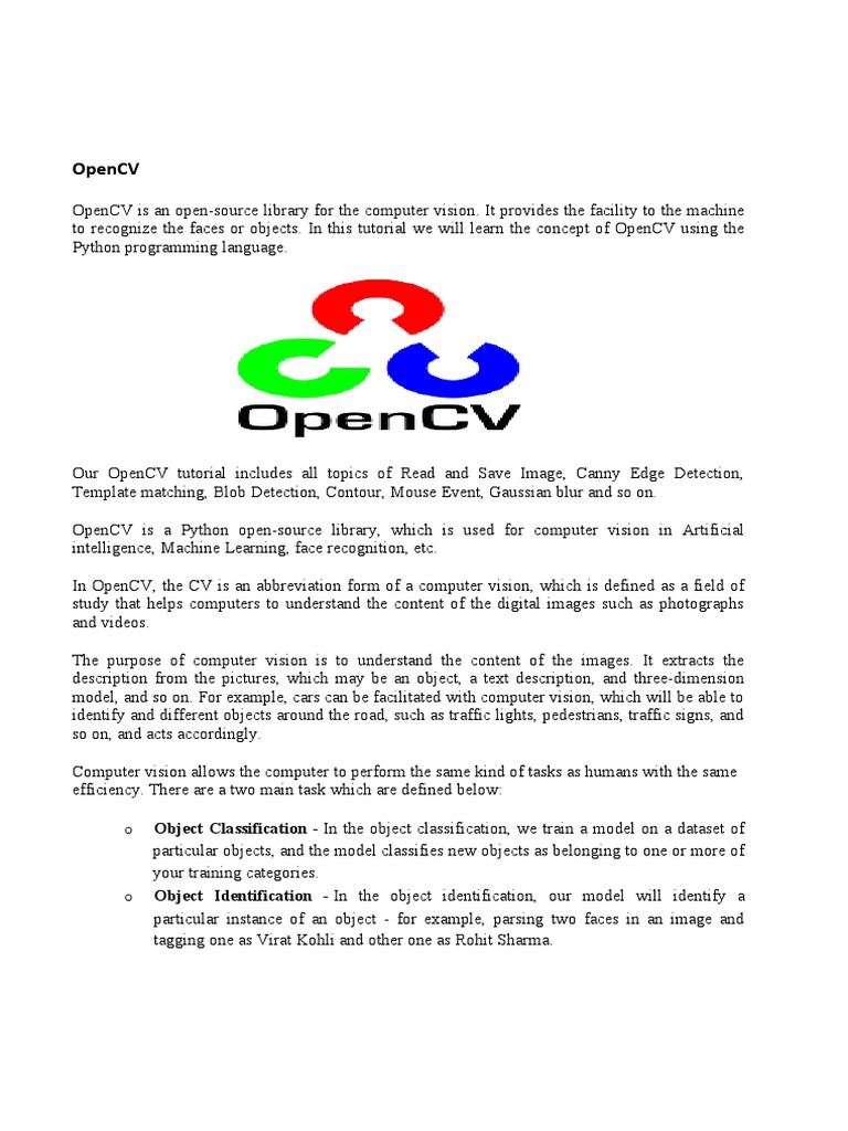 Opencv: Object Classification - in The Object Classification, We Train ...
