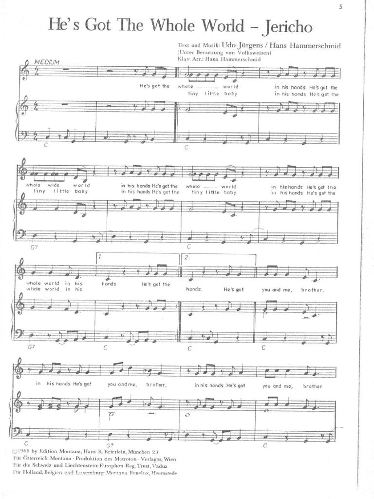Lyrics Analysis of "He's Got the Whole World" | PDF