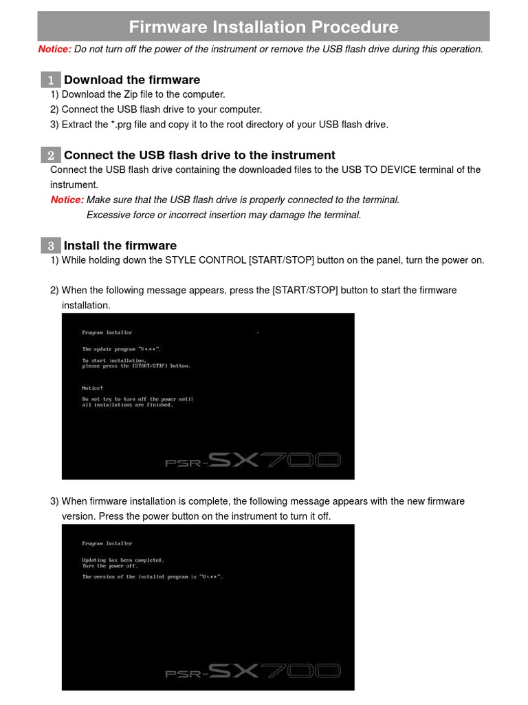 Firmware Installation Procedure | PDF | Business | Computers