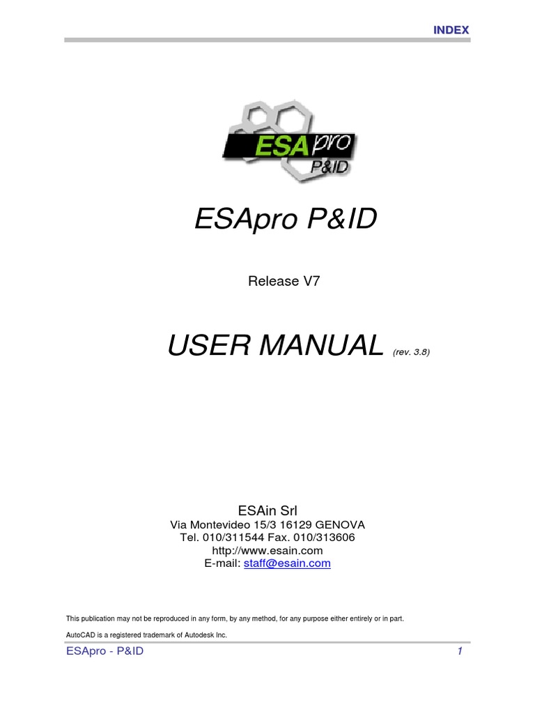 ESApro P&ID User Manual V7 | PDF | Databases | Library (Computing)