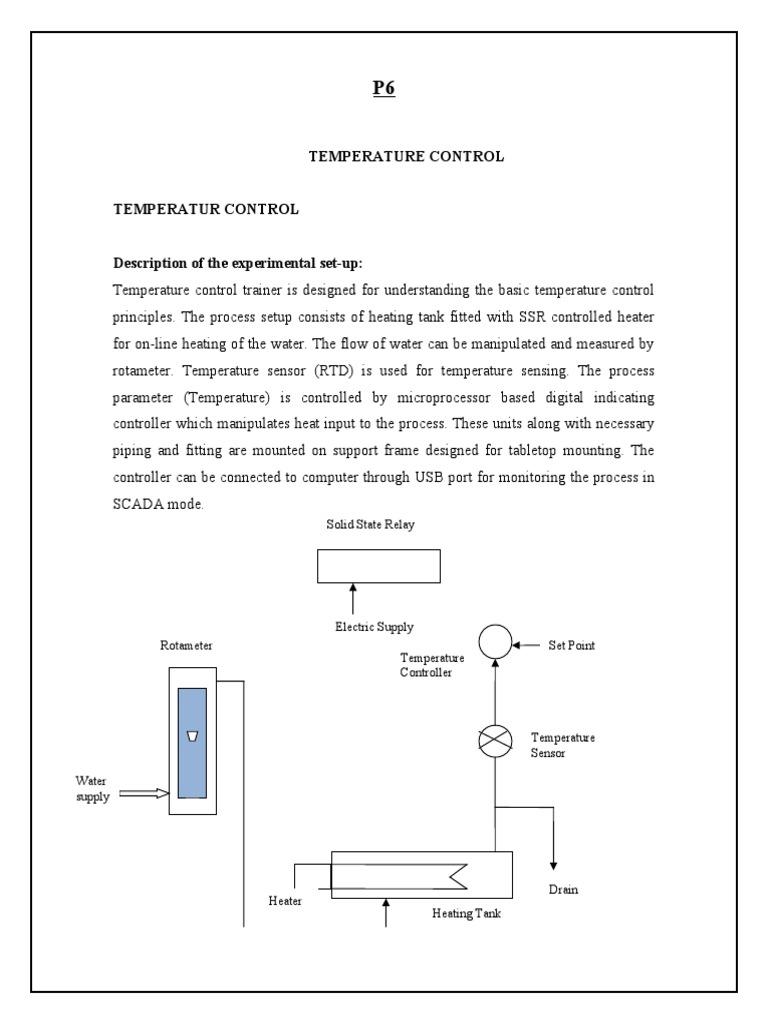 Exp - P6 - Temperature Control | PDF | Control Theory | Systems Engineering
