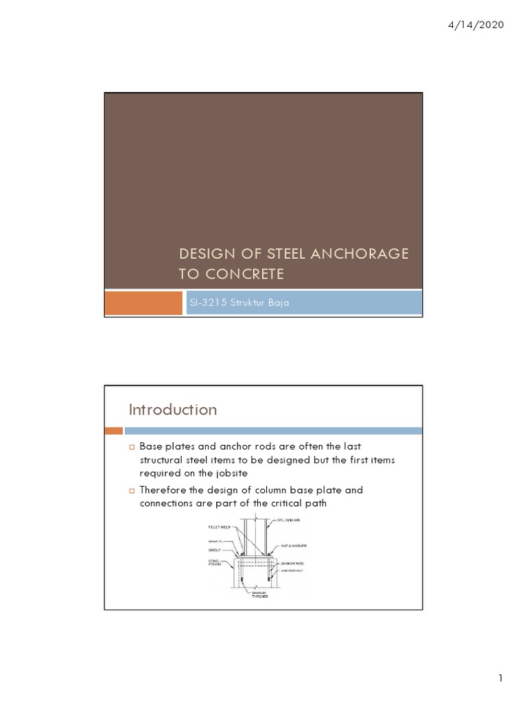 Anchor Design | PDF | Components | Mechanical Engineering