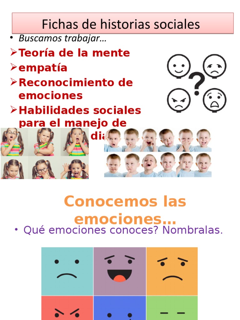 Fichas de Historias Sociales y Emociones | PDF | Vergüenza | Ira