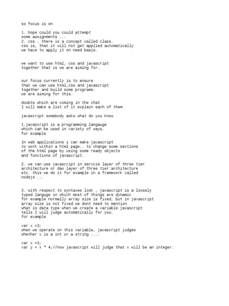 Advanced Web Programming Pdf Java Script Parameter Computer Programming
