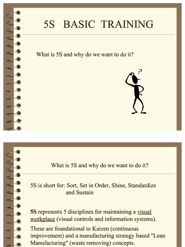5s Basic Training | PDF | Lean Manufacturing | Production And Manufacturing
