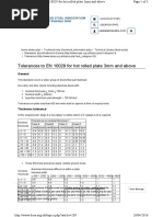 Standard EN10029 | PDF | Structural Steel | Engineering Tolerance
