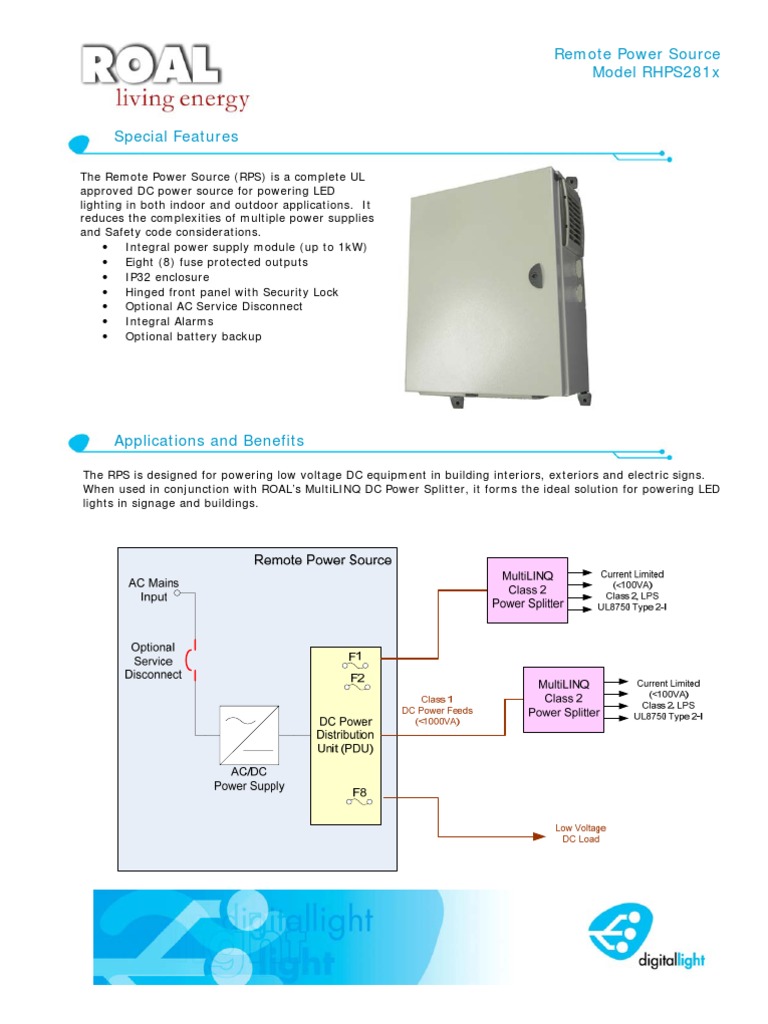 Remote Power Source :: ROAL Living Energy | PDF | Power Supply | Direct ...