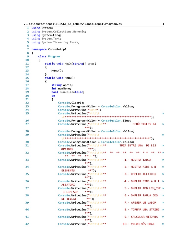 Using Using Using Using Using Namespace Class Static Void String Pdf Computer Programming