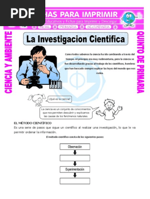 Metodo Cientifico De 5to Grado