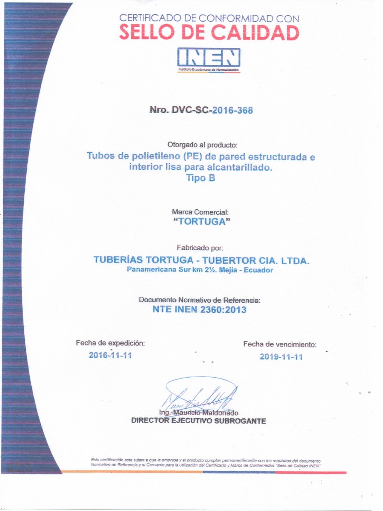 Sello de Calidad | PDF