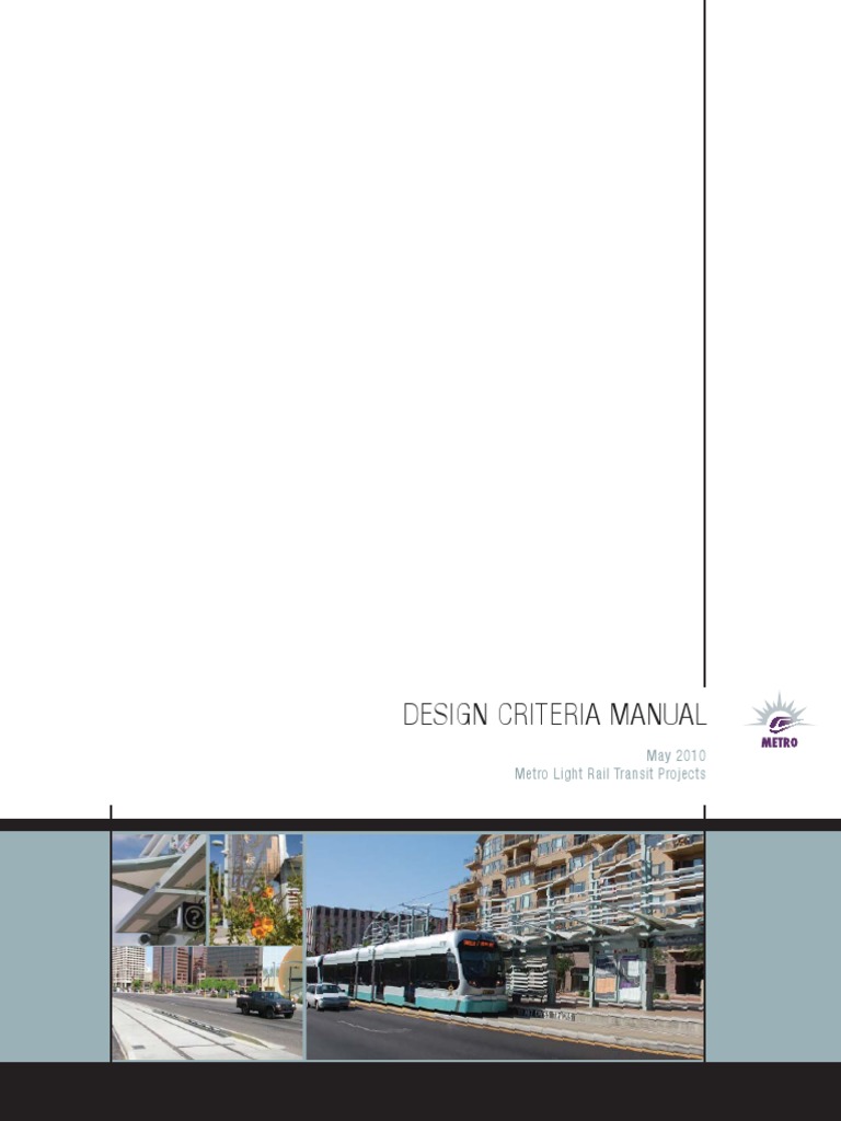 Design Criteria Manual For Metro Light Rail Transit Projects PDF | PDF | Track (Rail Transport ...