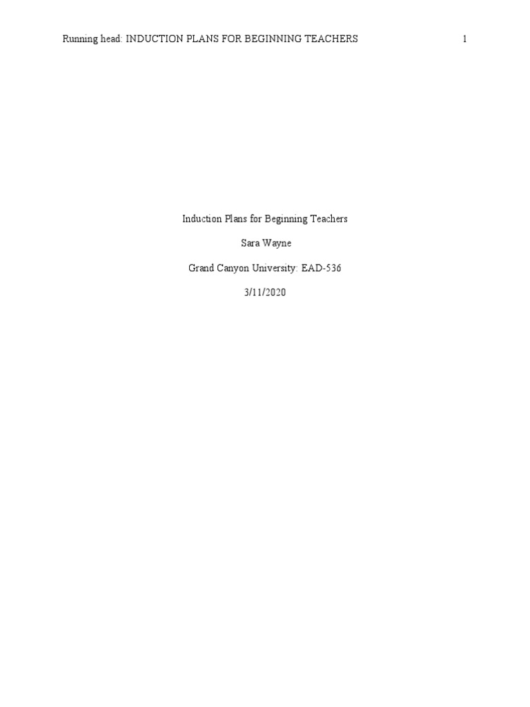 Teacher Induction Plans Guide | PDF | Mentorship | Teachers