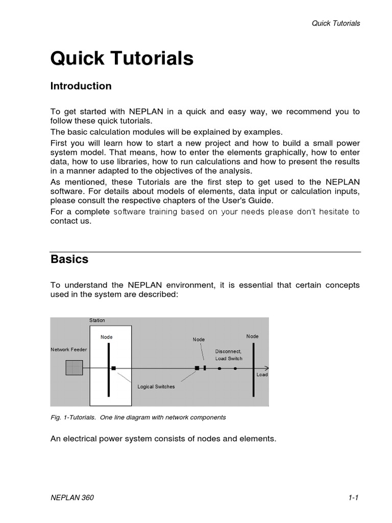 Quick Tutorials for NEPLAN Basics | PDF | Fuse (Electrical) | Computer Network