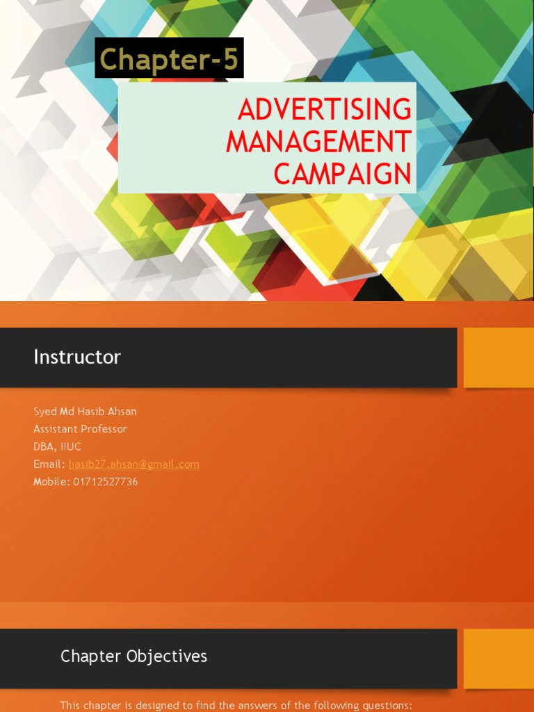 Chapter 5 Advertising Management Campaign | PDF | Advertising | Brand