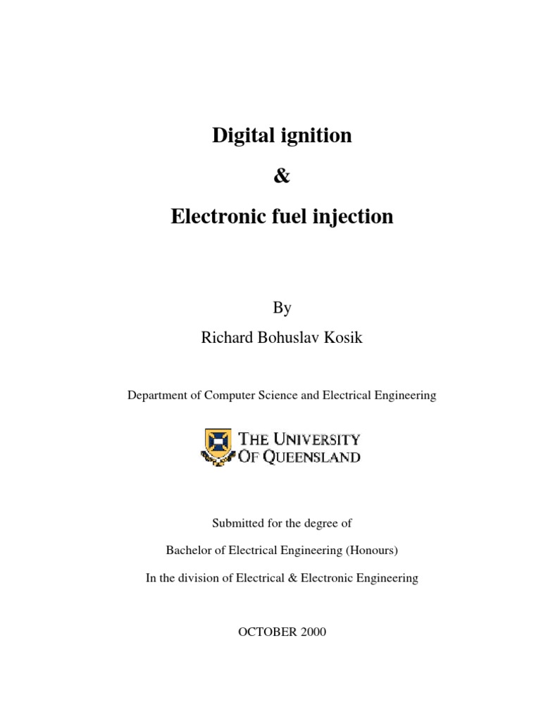 Thesis | PDF | Fuel Injection | Ignition System