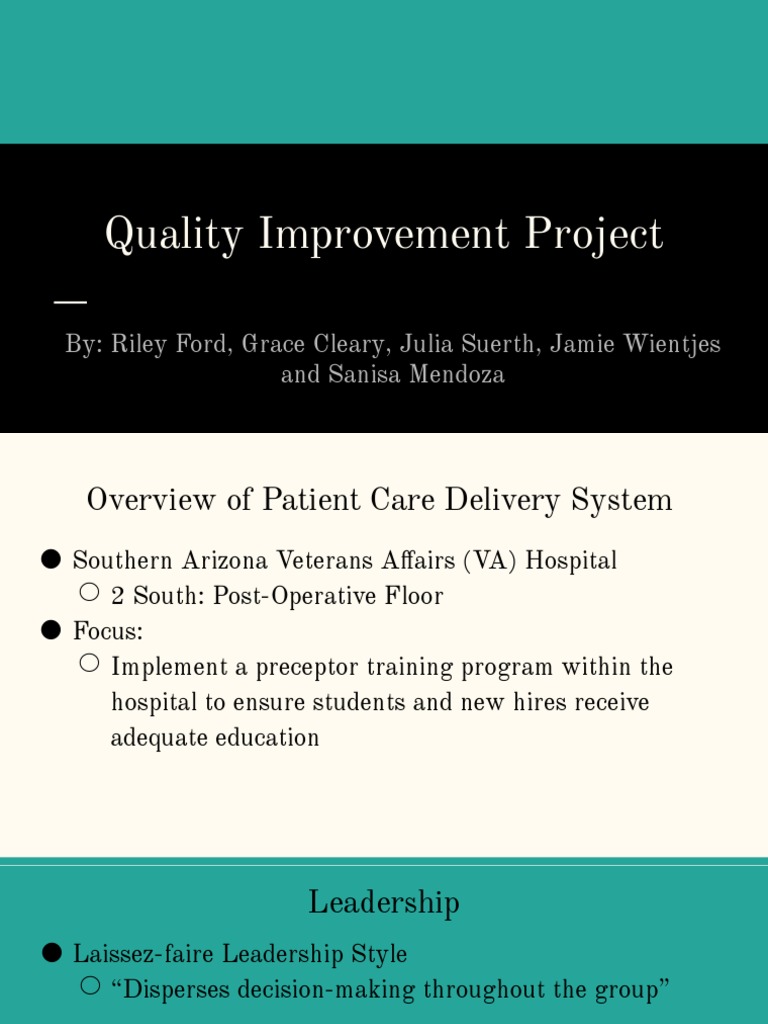 Quality Improvement Powerpoint | PDF | Nursing | Patient
