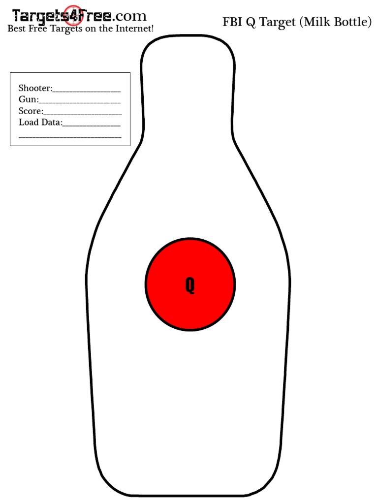 Free Printable FBI Q Targets | PDF
