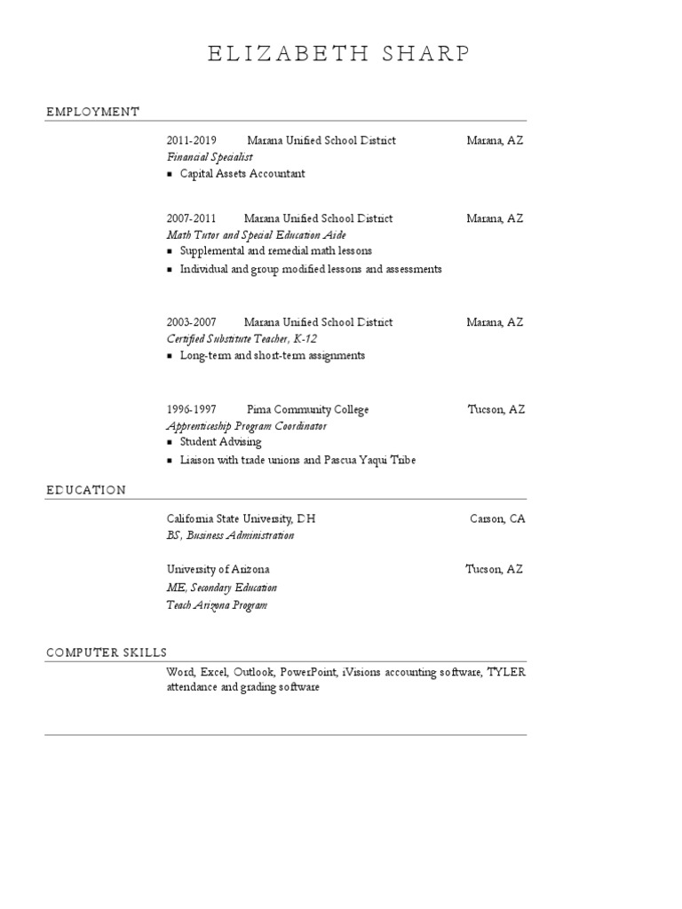 Sharp Resume For Wix Publication April 2020 | PDF