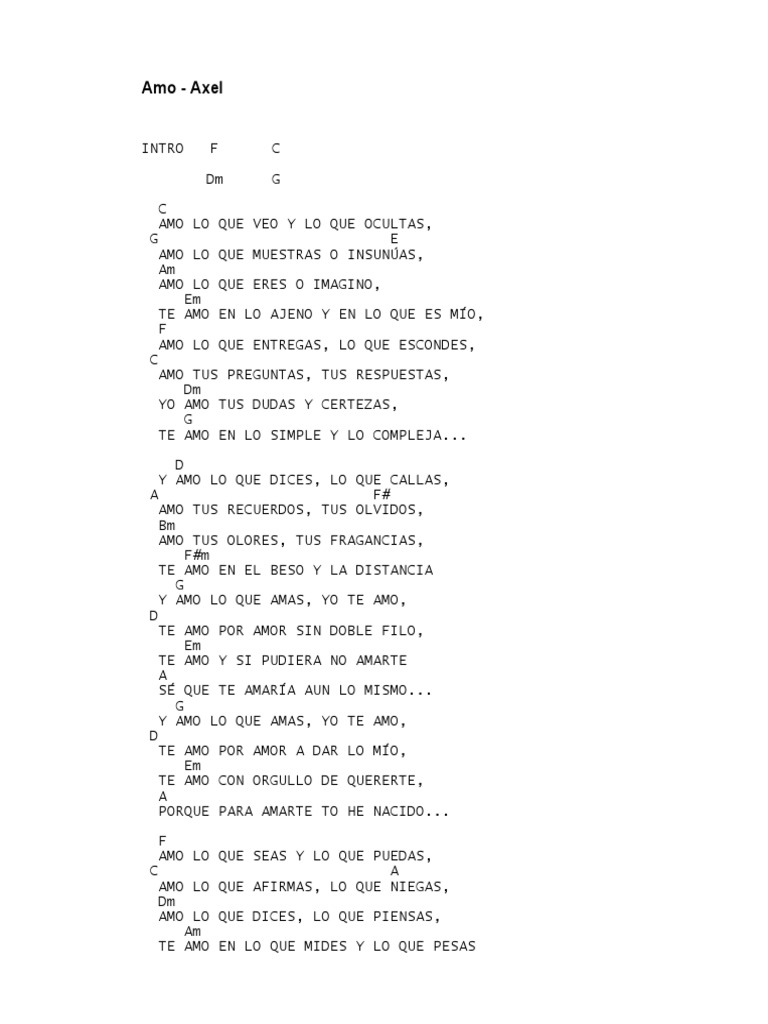 Amo - Axel | PDF