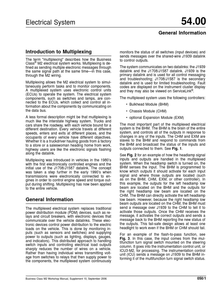 Multiplexing System Overview | PDF | Headlamp | Instrumentation