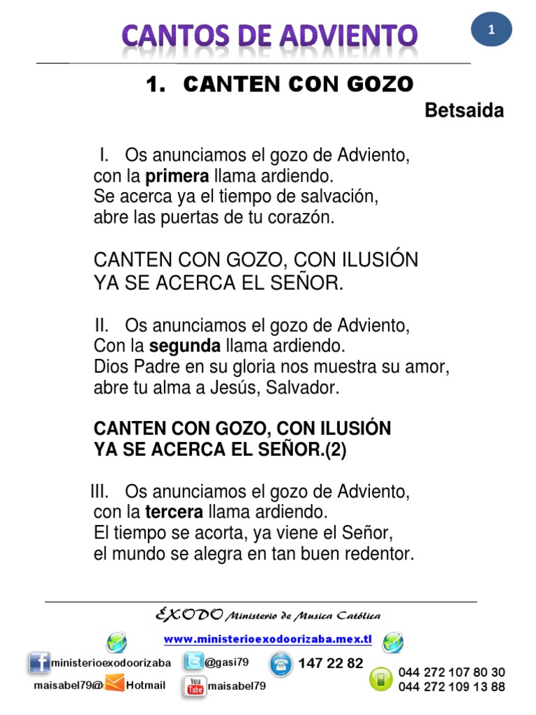Cantos Adviento | PDF | Cristo (título) | Salvación