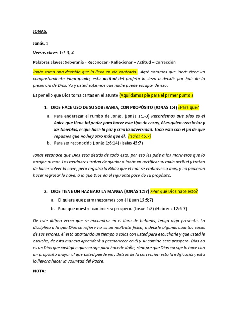 Jonas Pdf Jonás Dios